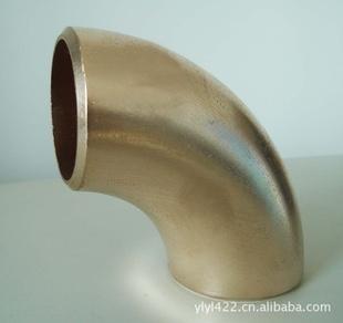China 90 Degree Copper Alloy Steel Elbow Butt-Welding Fittings C70600 Long Radius Bend for sale