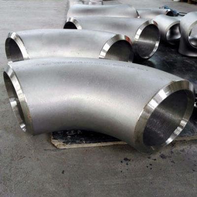 China Butt Welding Pipe Fittings Nickel Alloy Steel A234 WP5 90D Elbow Long Radius Bend SCH10 for sale