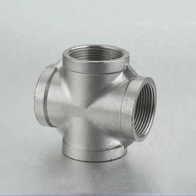 China Customization Alloy 316 butt weld pipe fitting straight cross 4 way cross pipe fittings for sale