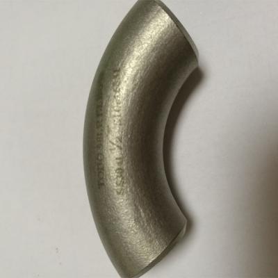 China Duplex Stainless Steel 90D / 180D Elbow Butt Welding Pipe Fittings A182 Gr.F51 1/2