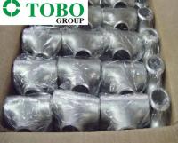 China Sch10 - Sch180 12''*10'' S32550 Super Duplex Stainless Steel Reducing RED Tee Seamless Butt Weld Pipe Fitting for sale