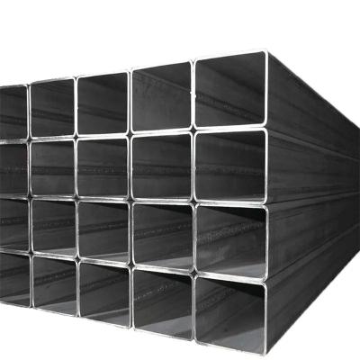 China Hot Dipped Large Diameter Galvanized Steel Square Pipe Rectangular Steel Construction Tube for sale