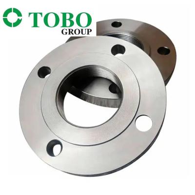 China All Size Custom Stainless Steel Flange Nickel Seamless Alloy Steel Flat Welding Flange for Oil Gas Pipeline for sale