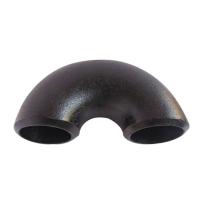 China ANSI B16.9 90 Lr Elbow Black Painted Butt-Welded Seamless Alloy Steel Pipe Fittings for sale