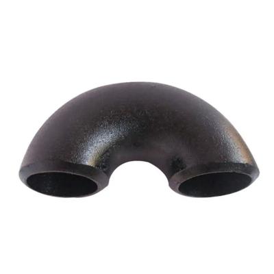 China ANSI B16.9 90 Lr Elbow Black Painted Butt-Welded Seamless Alloy Steel Pipe Fittings for sale
