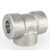 China Alloy Steel Tee ASME B16.11 Forged Socket Weld Equal Tee Alloy Steel Pipe Fittings for sale