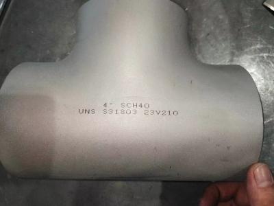 China Super Duplex Pipe Fittings Equal Tee BW ASME B16.9 SMLS 4
