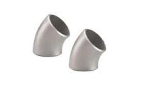 China 2023 High Quality Nickel Alloy Monel 400 45 Degree Elbow Butt Welding Fittings ASME B16.9 Customized Size for sale