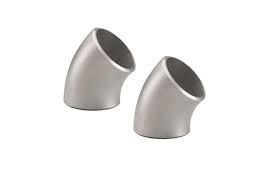 China 2023 High Quality Nickel Alloy Monel 400 45 Degree Elbow Butt Welding Fittings ASME B16.9 Customized Size for sale