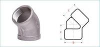China Metal  Best Threaded Elbow 45 Degree Forged Fitting ASME B16.9 Customized Size Customized Color 1 To 24 Inch for sale
