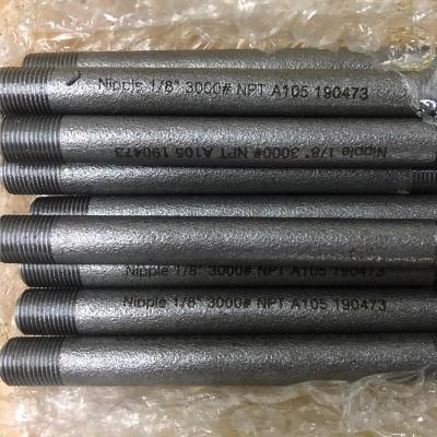 China Alloy Steel Forged Fittings Nipple Threaded Ends 100mm Length C276 Hastelloy for sale