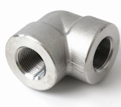 China ANSI/ASME Stainless Steel Carbon Steel Threaded Elbow Customizable Sizes & Material  Industrial Grade for sale