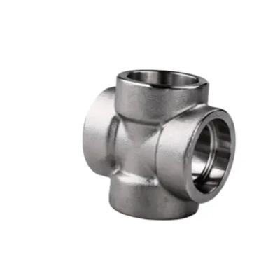 China Heat Resistant ANSI B 16.9 Alloy Steel Pipe Fittings Cross Tee For Tight Connection for sale
