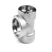 China ANSI/ASME Stainless Steel Carbon Steel Threaded Tee Customizable Sizes & Material  Industrial Grade for sale