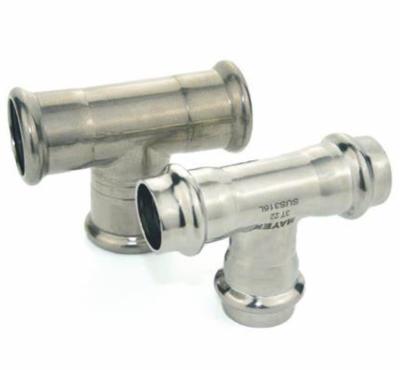 China ANSI/ASME Stainless Steel Carbon Steel Threaded Tee Customizable Sizes & Material Industrial Grade for sale