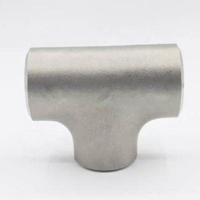 China ASTM A312 Super Duplex B16.9 304 Stainless Steel Tee, UNS S31254 (254SMO) for sale