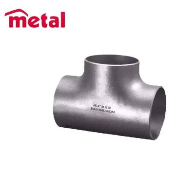 China ASME B16.9 304 Stainless Steel Equal Tee, 4