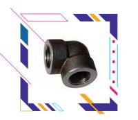 China Alloy Steel Pipe Fittings 90° Threaded Elbow A182 F12 3