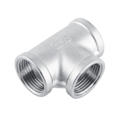 China Forging Stainless Steel Double / Single Metal Pipe Tee For Shipbuilding for sale