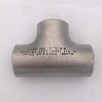 China Super Duplex Stainless Steel Tee A312 UNS S31254  254SMO for sale