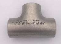 China Customized Size ASTM A812 Butt  Welding Pipe Fittings UNS S31803  S32750 S32760 Pipe Seamless Equal Tee Super Duplex for sale