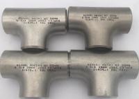 China Customized Size ASTM A812 Butt  Welding Pipe Fittings UNS S31803  S32750 S32760 Pipe Seamless Equal Tee Super Duplex for sale
