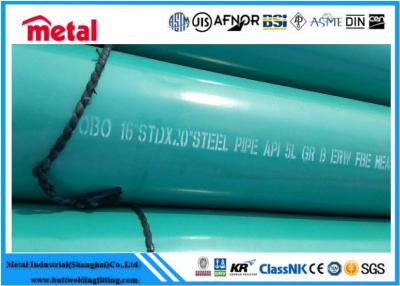 China SCH80 API 5L X42 MS PSL2 Coated ERW Carbon Steel Pipe Plain Beveled for sale