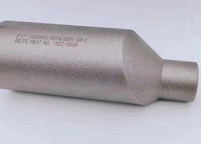 China 2'' x 1' BE/PE ASTM B861 GR2 Titanium Ti2 Eccentric Swage Nipple B16.11 for sale