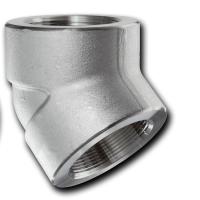 China 90 Degree SS304 Sch80 Threaded Elbow Malleable Fitting for sale