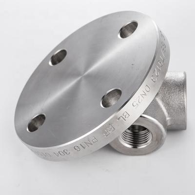 China TP304 Stainless Steel ANSI B16.5 BL Flange For Pressure Vessel for sale
