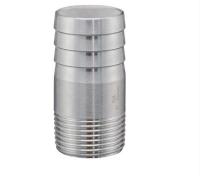 China GB Stainless Steel Pipe Fittings Swage Flexible Male Polished Round Hose Nipple for sale
