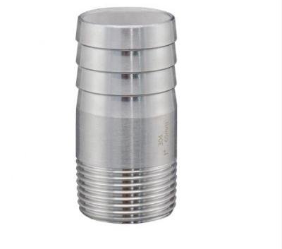China GB Stainless Steel Pipe Fittings Swage Flexible Male Polished Round Hose Nipple for sale