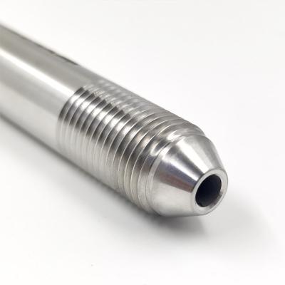 China Pipe Fifttings Stainless Steel Male Thread ss 304 Hex Nipple 1/8 NPT to BSP Flared Swage Fittings Nipple for sale
