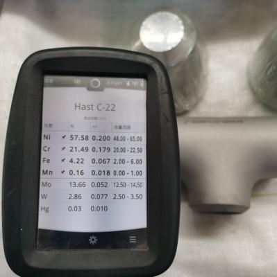 China Butt Welding Steel Fittings SMLS SB366 UNS N06022 C22 SCH160 Size 2