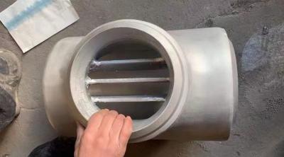 China DN 200 mm,  TEE BARRED , SCH80S, SMLS, DUPLEX SS, ASTM A815-UNS S31803, BW, ASME B16.9 for sale
