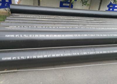 China Black Painted ASTM A500 GRB Pipeline ERW Welded Pipe for sale