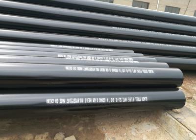 China S275JR EN10217 EN10210 EN10219 S235 ERW Black Steel Pipe for sale