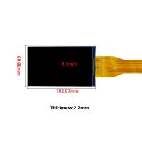 China 4.3 Inch IPS TFT LCD Monitor Module 480x800 High Brightness for Military Display for sale