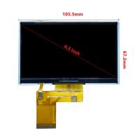 China 4.3 Inch 480x272 TN TFT LCD Module Wide Temperature -20 to 70C RGB Interface 350cd/m2 for sale