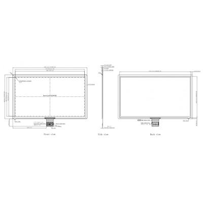 China 32 Inch Projected Capacitive Touch Panel Large Touch Screen Display USB Interface 698.4x392.85mm for sale