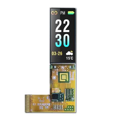 China 1.1 Inch Small LCD Screen 450 Nits Amoled Display Rigid Bar Type Oled for sale