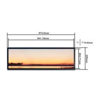 China 38.5 Inch TFT LCD Screen Bar Type With LVDS Interaface Outdoor High Brightness for sale