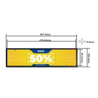 China 19 Inch BOE Bar Type LCD Screen 1920x360 IPS Panel 500cd/m2 LVDS Interface for sale