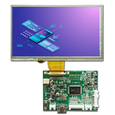 China 7 Inch HDMI Touch Screen Display 1024x600 LCD Monitor with Driver Board for sale