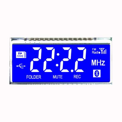 China 2.6inch FSTN LCD Segment Display Thermostat Black Background for sale