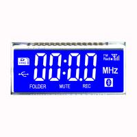 China 2.6inch FSTN LCD Segment Display Thermostat Black Background for sale