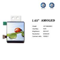 China OEM ODM AMOLED LCD Screen 320x320 MIPI Small TFT Display 1.63 Inch for sale