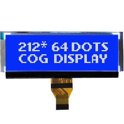 China 212x64 Monochrome LCD Module FSTN Display 4.5 inch COG FPC Connector for sale