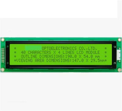 China 4004 16x2 Monochrome Lcd Display Panel STN Yellow Green Cob Large 40x4 for sale