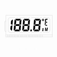 China TN Positive Reflective Monochrome LCD Module Thermometer LCD for sale